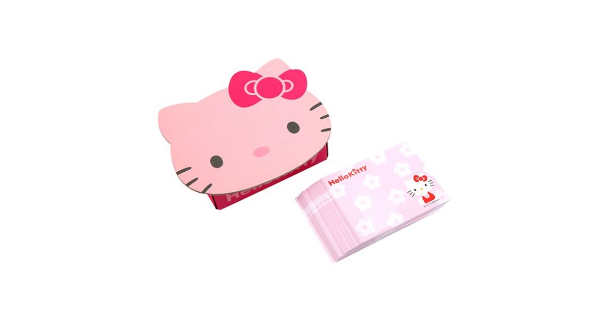 Hello Kitty Sticky Memo in D-cut Box, Pink, 100 Sheets | sandhai.ae