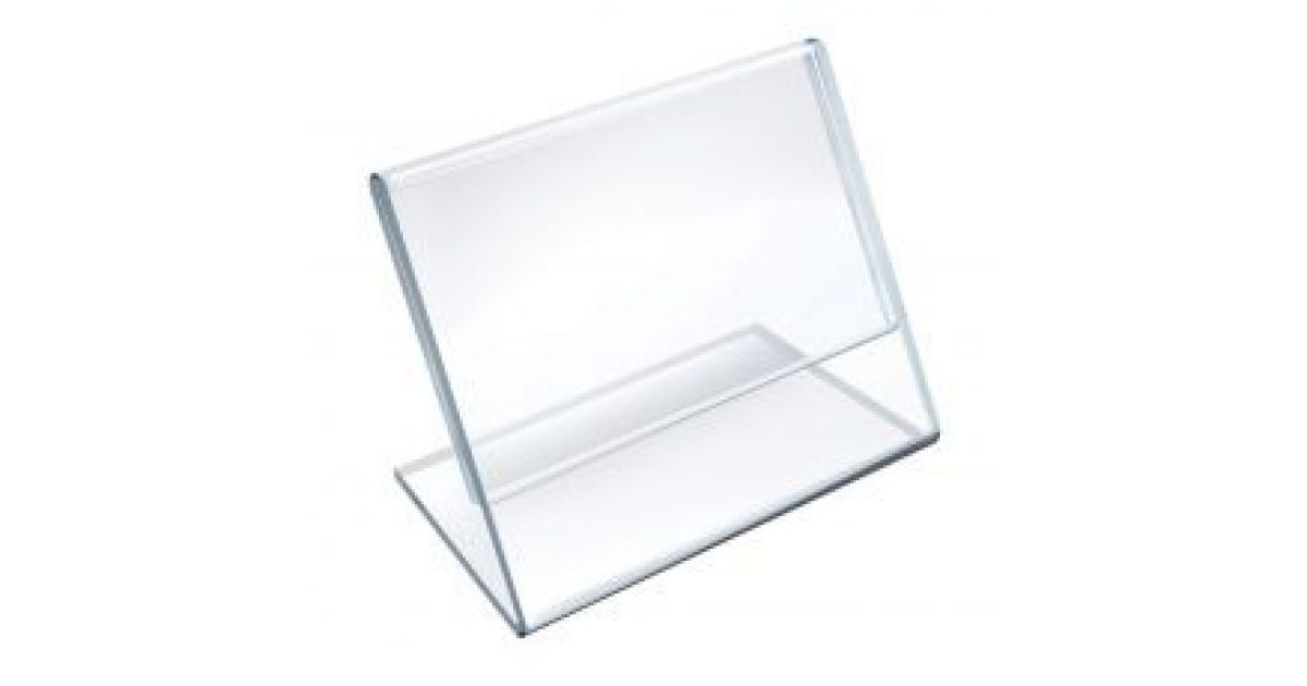 L Shaped A4 Card Stand - Horizontal | sandhai.ae