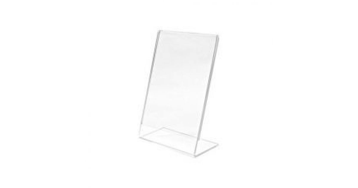 L Shaped A3 Card Stand - Vertical | A3 Poster Display Stand | sandhai.ae