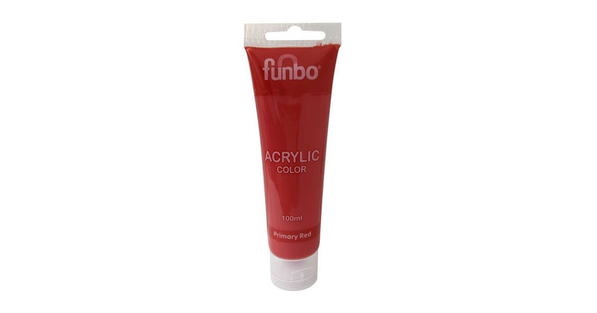 Shop For Funbo Acrylic Dubai 100ml 302 Primary Red Online UAE | sandhai.ae
