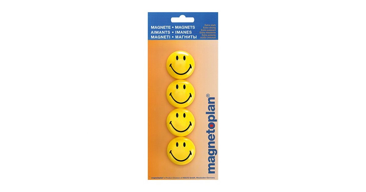 Magnetoplan Magnetic Smileys 40mm 4pcs | sandhai.ae