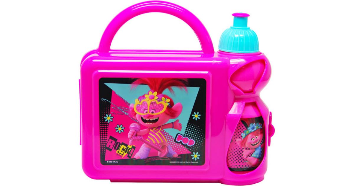 Trolls Combo Set lunch box and water bottle | sandhai.ae