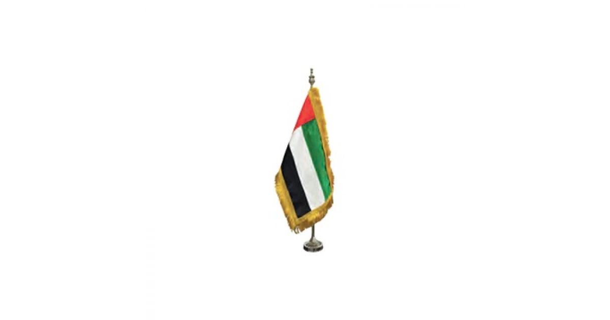 UAE Table Stand Flag 16X29 cm | Sandhai | sandhai.ae