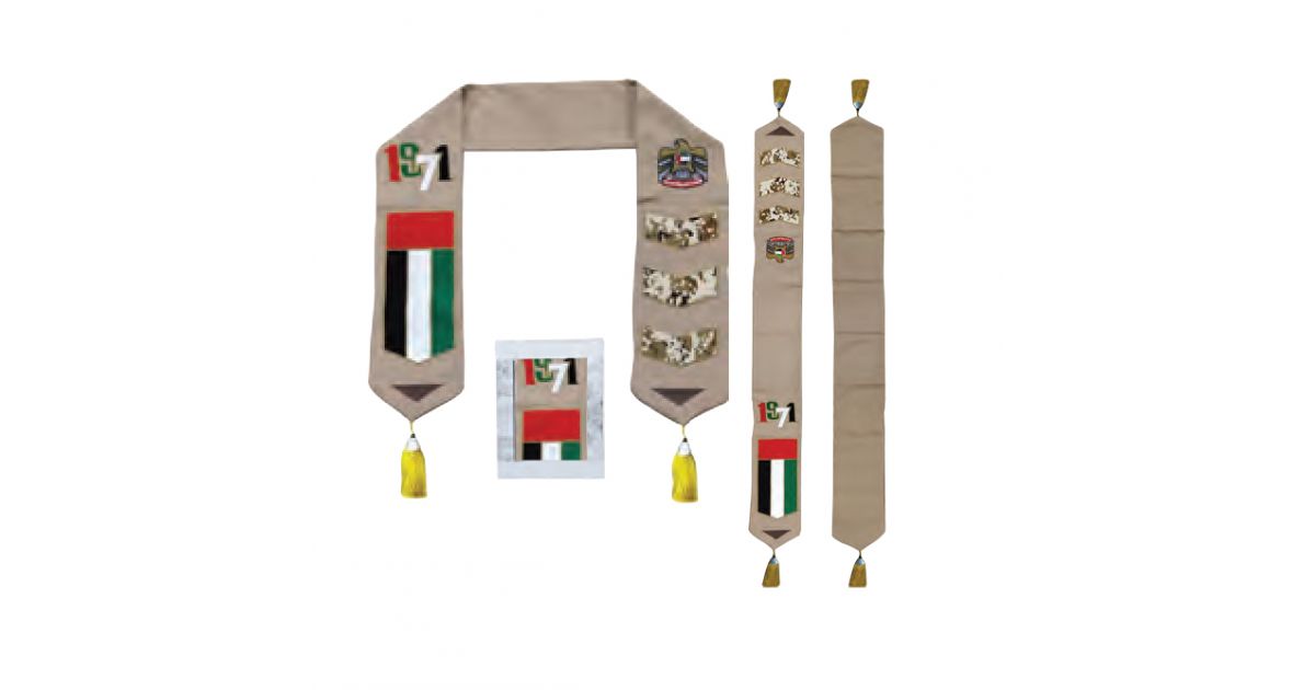 Buy UAE National Day Spun Scarf 15X160 cm - 12 pcs | sandhai.ae
