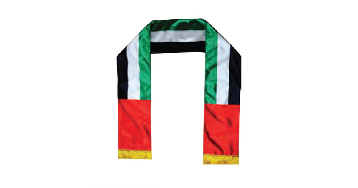 UAE National Day Smart Scarf 17X160 cm - 12 pcs | sandhai.ae