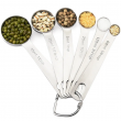 Stainless steel measuring spoon set 6pcs | sandhai.ae