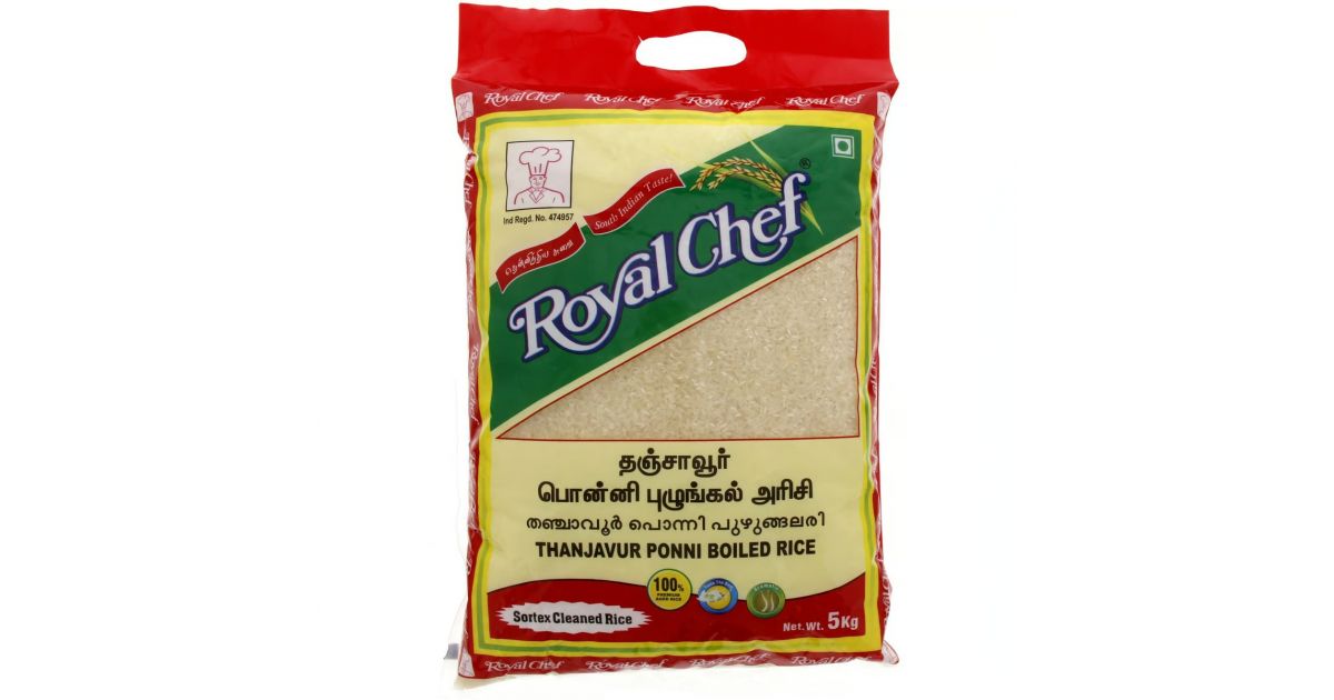 Royal Chef Thanjavur Ponni Boiled Rice 5kg | sandhai.ae