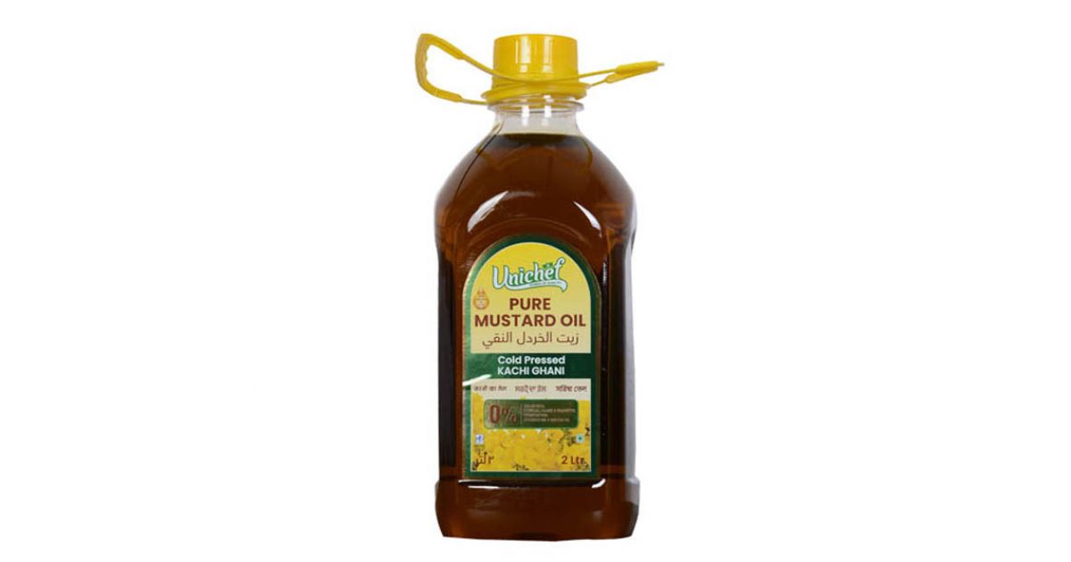 Unichef Cold Pressed Pure Mustard Oil-2ltr | sandhai.ae