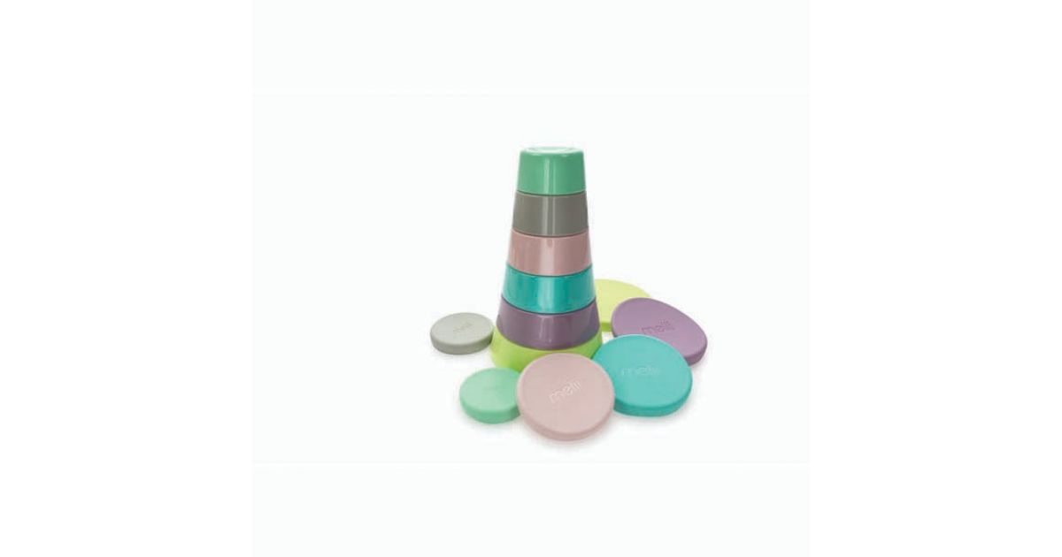 Melii - Stacking & Nesting Containers with Silicone Lids - 6 Containers ...