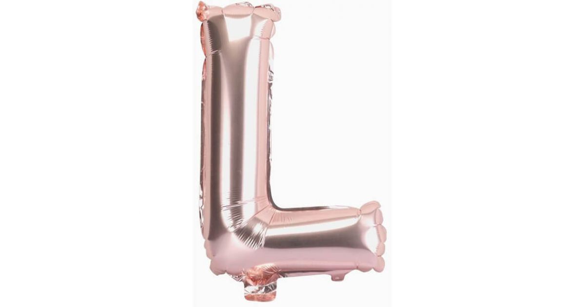 Letter L Rose Gold Foil Balloon 16 Inch | sandhai.ae
