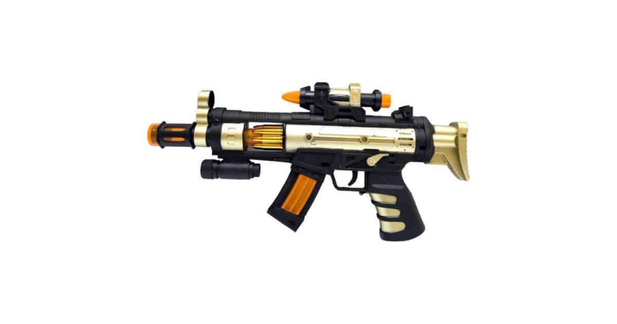 Rapid Fire Machine Gun Toy with Dazzling Light | sandhai.ae