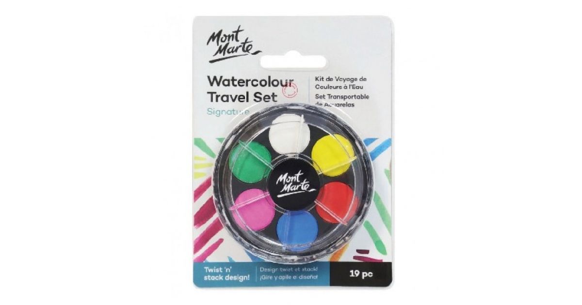 Mont Marte Water Color Travel Set 18Clr | sandhai.ae