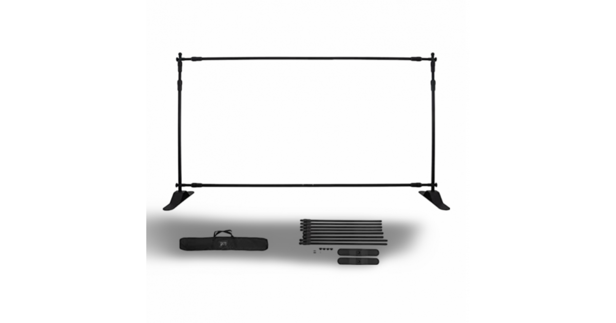 Adjustable Backdrop Stand Size: 300cm Wide x 240cm | sandhai.ae
