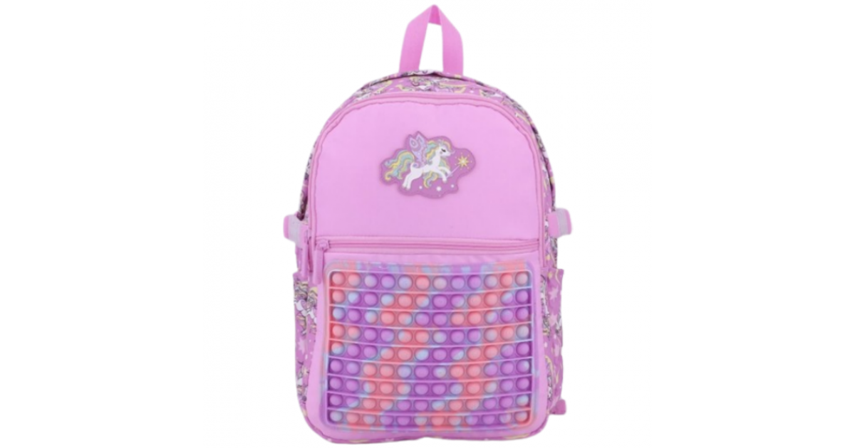Nomad Backpack 17" Popit Purple Unicorn School Bag | sandhai.ae