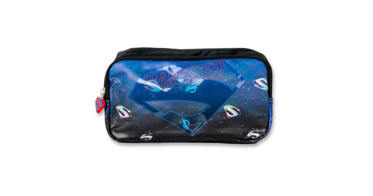 Superman Supercharge Pencil Case 2 Compartment | sandhai.ae