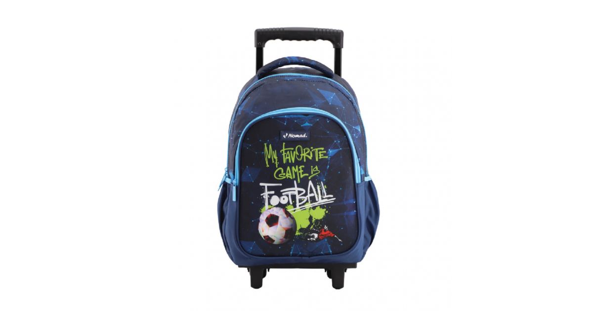 Nomad Trolley Bag 16" School Bag Football Design | sandhai.ae
