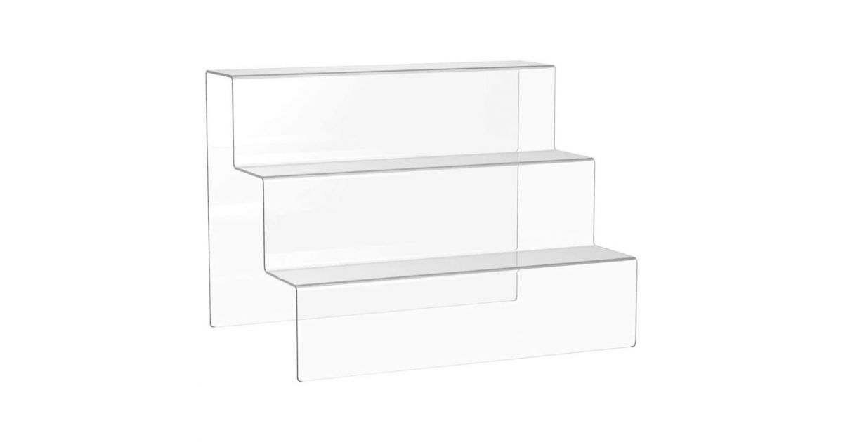 3-Tier Cupcake Organizer Clear Acrylic Riser Display | Dessert Stand ...