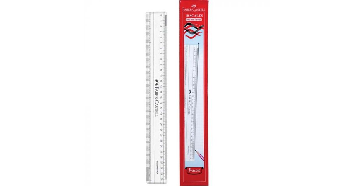 Faber Castell 30cm Rulers Transparent | sandhai.ae